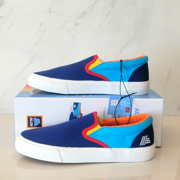 Aldi | Shoes | Aldi Gear Slipon Flat Sneakers Size 9 | Poshmark